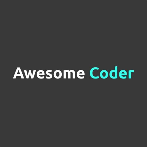Awesome Coder Youtube