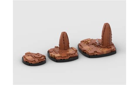 Lego Moc Minifig Round Display Geonosis By Thelegowolfpack