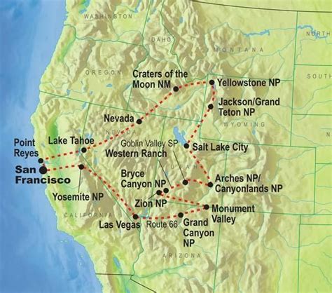 Us National Parks Map