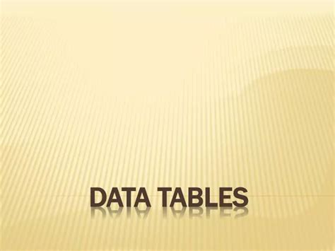 PPT DATA TABLES PowerPoint Presentation Free Download ID 4667078