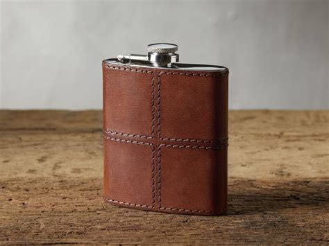 Andres Flask Flask Leather Projects Leather Craft