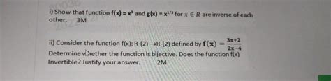 solved i show that function f x x3 and g x x1 3 for x∈r