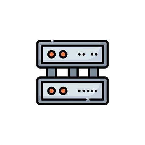 Server Rack Icon Illustration 54995093 Vector Art At Vecteezy