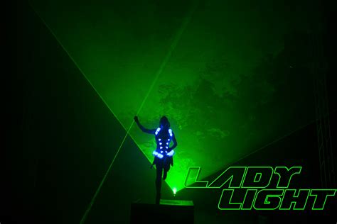Lady Light Lasergirl Laser Light Bending Act For Corporate And Live Events