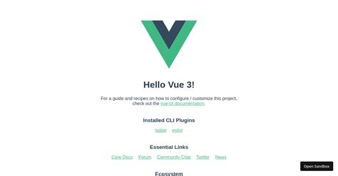Vue 3 Codesandbox