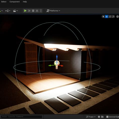 how to visualize the light attenuation radius in unreal engine 5 3