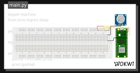 Reading Analog Voltages Using A Potentiometer Wokwi Esp32 Stm32 Arduino Simulator