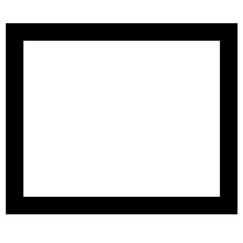 Rectangle Outline Vector SVG Icon SVG Repo