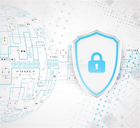Protection Background Technology Security Encode And Decrypt Stock Vector Illustration Of