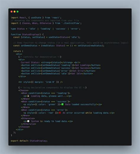 How To Use Control Flow Components In React Illia Skaryna Posted On The Topic Linkedin