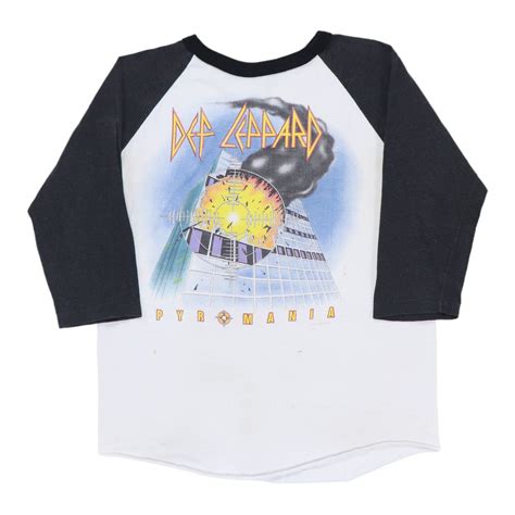 1984 Def Leppard Pyromania Tour Jersey Shirt Wyco Vintage