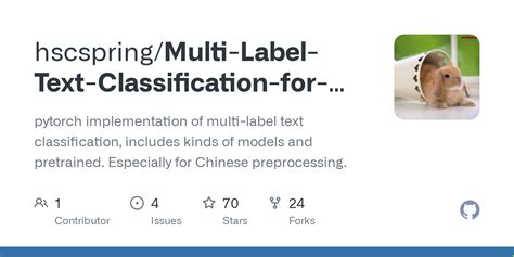 Github Hscspringmulti Label Text Classification For Chinese Pytorch