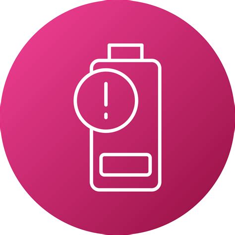 Battery Alert Icon Style Vector Art At Vecteezy