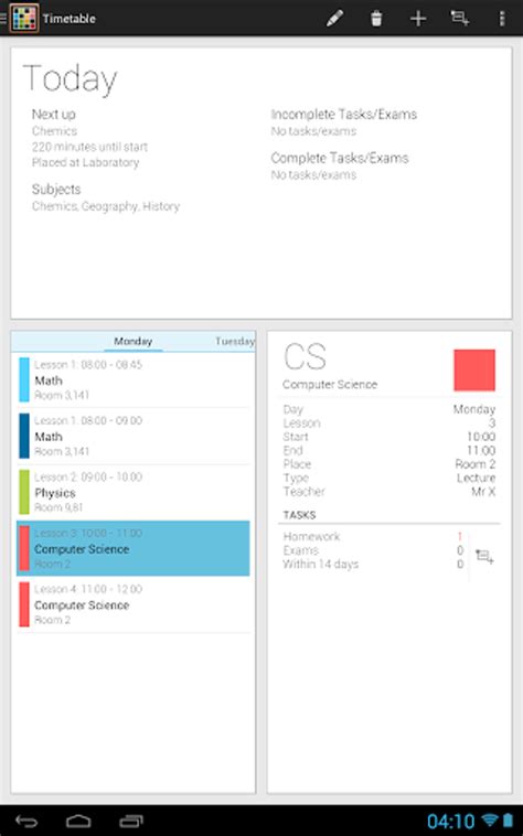 Timetable For Android Download