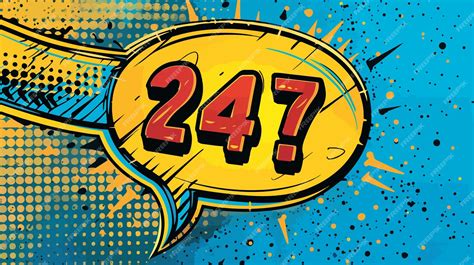 Speech Bubble With 247 Service Text Premium Ai Generated Vector