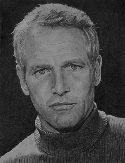 Paul Newman Very Detailed Celebrity Portrait Draw Tumbex