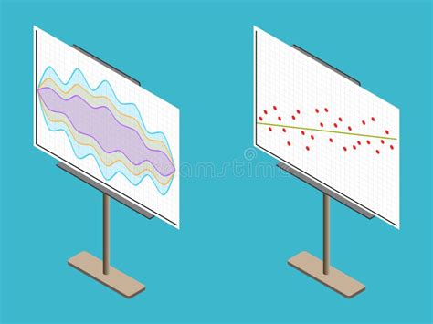 Business Chart Board Set Of Graphs Data Visualization Stock Vector Illustration Of Concept