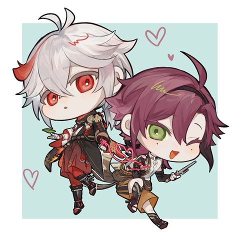 Kaedehara Kazuha And Shikanoin Heizou Genshin Impact Drawn By Zaso Danbooru