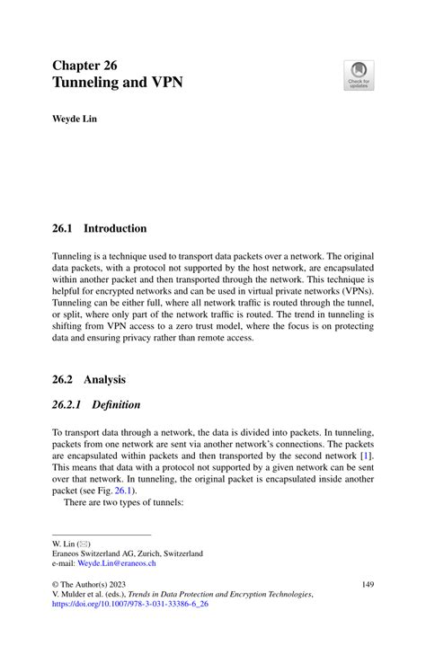 PDF Tunneling And VPN