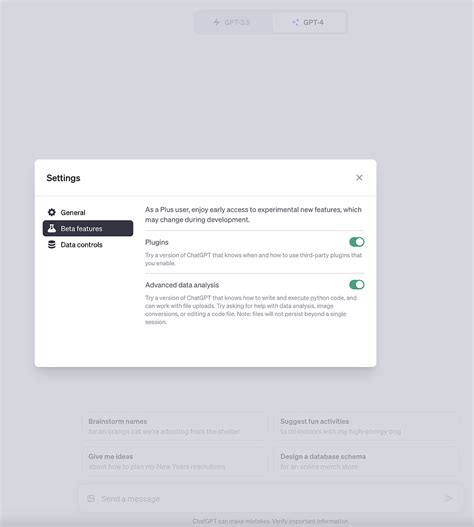 Beta Features Are Turned On But Gpt 4 Default Section Still Does Not Allow All Tools