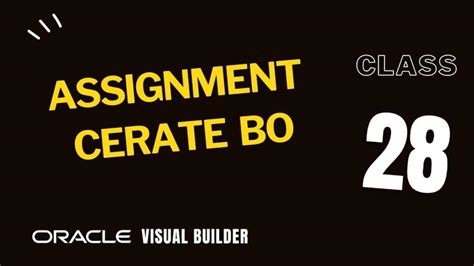 How To Create Business Object In Oracle Visual Builder Beenum