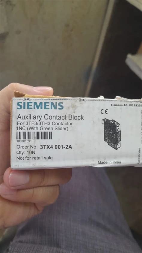 Siemens Auxiliary Contact Block At Best Price In Faridabad By Aayush Enterprises Id 2851290696048