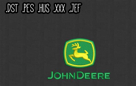 Deere Embroidery Design File Etsy