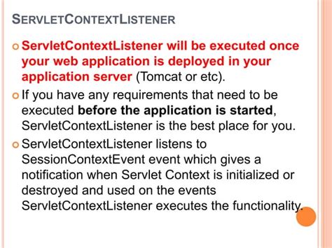 Listeners And Filters In Servlet Ppt