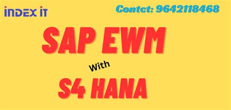 Best Sap Ewm Training Institute In Hyderabad