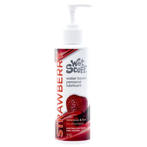 Wet Stuff Strawberry 270g Pump Strawberry Flavoured Water Based