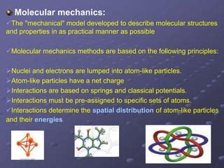 Molecular mechanics and dynamics | PPT | Physics | Science