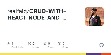 GitHub Realfaiq CRUD WITH REACT NODE AND MYSQL
