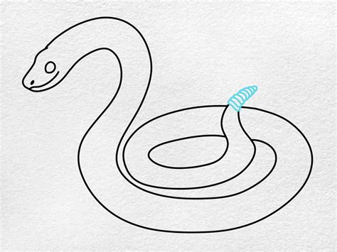 Simple Drawing Rattlesnake Tail