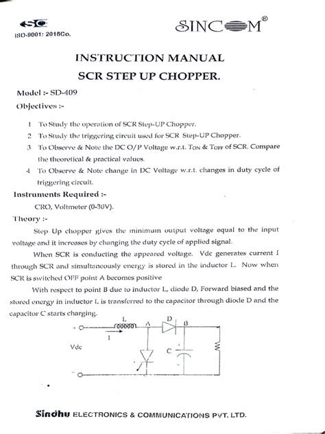 Step Up Chopper Pdf Voltage Electrical Engineering