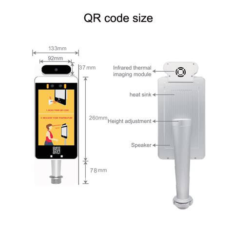 Pass Management Vertical Module Of Temperature Measurement And Face Recognition 13