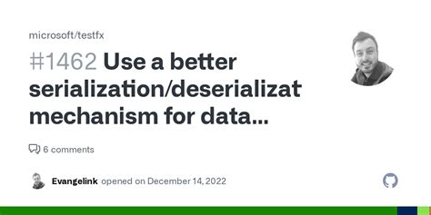 Use A Better Serialization Deserialization Mechanism For Data Discovery Issue