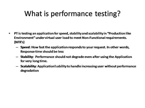 Performance Testing Functional Testing Manual Testing Performance