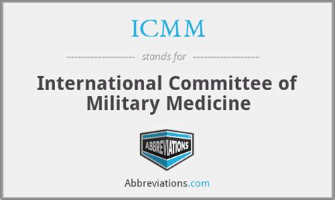 What Does Icmm Stand For