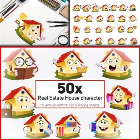 50 Real Estate House In Different Situation Collection Masterbundles