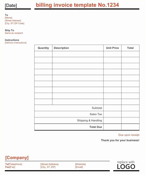 Invoice Template For Openoffice Free Example Wfacca Inside Invoice