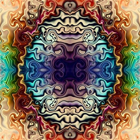 Premium Photo A Colorful Abstract Fractal With A Pattern Of Colors And Shapes