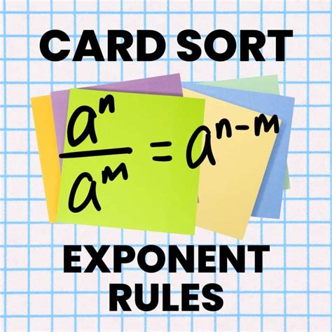 9 Fun Exponent Rules Activities With Free Printable Pdfs