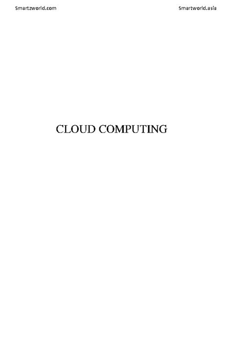 Cloud Computing 1 Cloud Computing Unit Introduction To Cloud Computing Cloud Computing In A