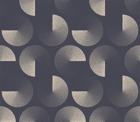 Premium Vector Twirled Circles Seamless Pattern Vector Dotwork Contemporary Abstract Background