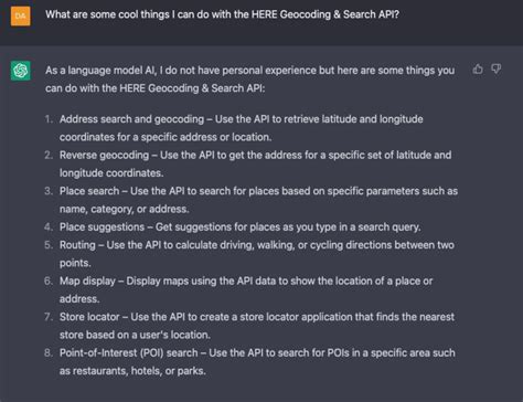 geocoding and search api with your guide chatgpt here