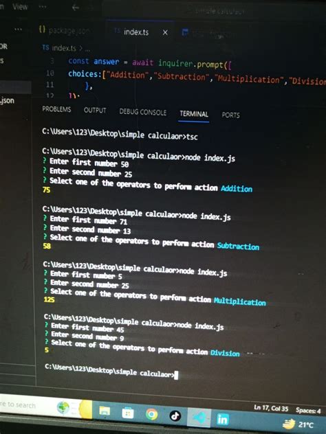saba samad on linkedin ramzancodingnights simplecalculator