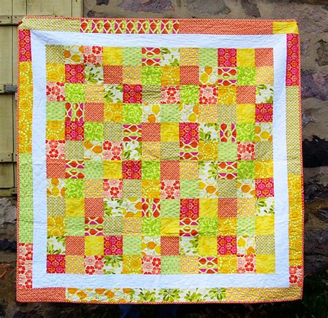 Summer Citrus Framed Patchwork Quilt Greenleaf Goods