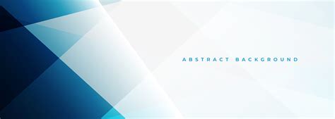 파란색과 흰색 기하학적 모양의 현대적인 추상적 인 와이드 배너 진한 파란색과 흰색 추상 배경 추상적인 배경에 대한 스톡 벡터