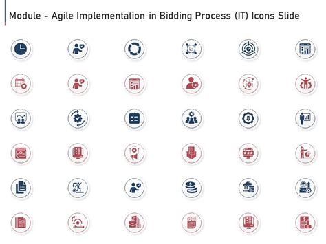 Module Agile Implementation In Bidding Process It Icons Slide Ppt Model Ideas Presentation