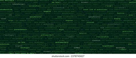 Programming Computer Code Abstract Visualization Coding Stock Vector
